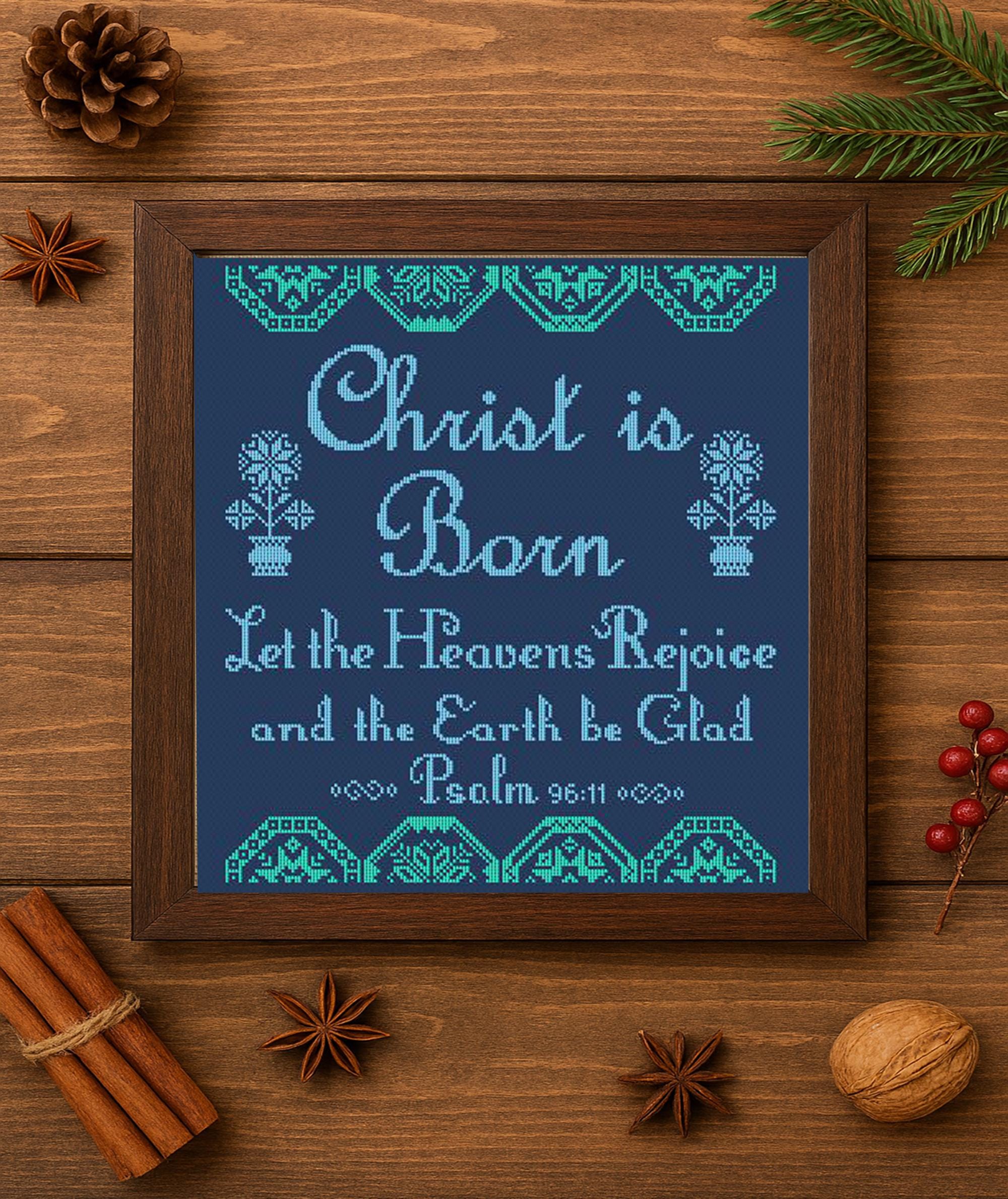 Religious Cross Stitch Pattern Modern Bible Verse Cross Stitch Counted ...