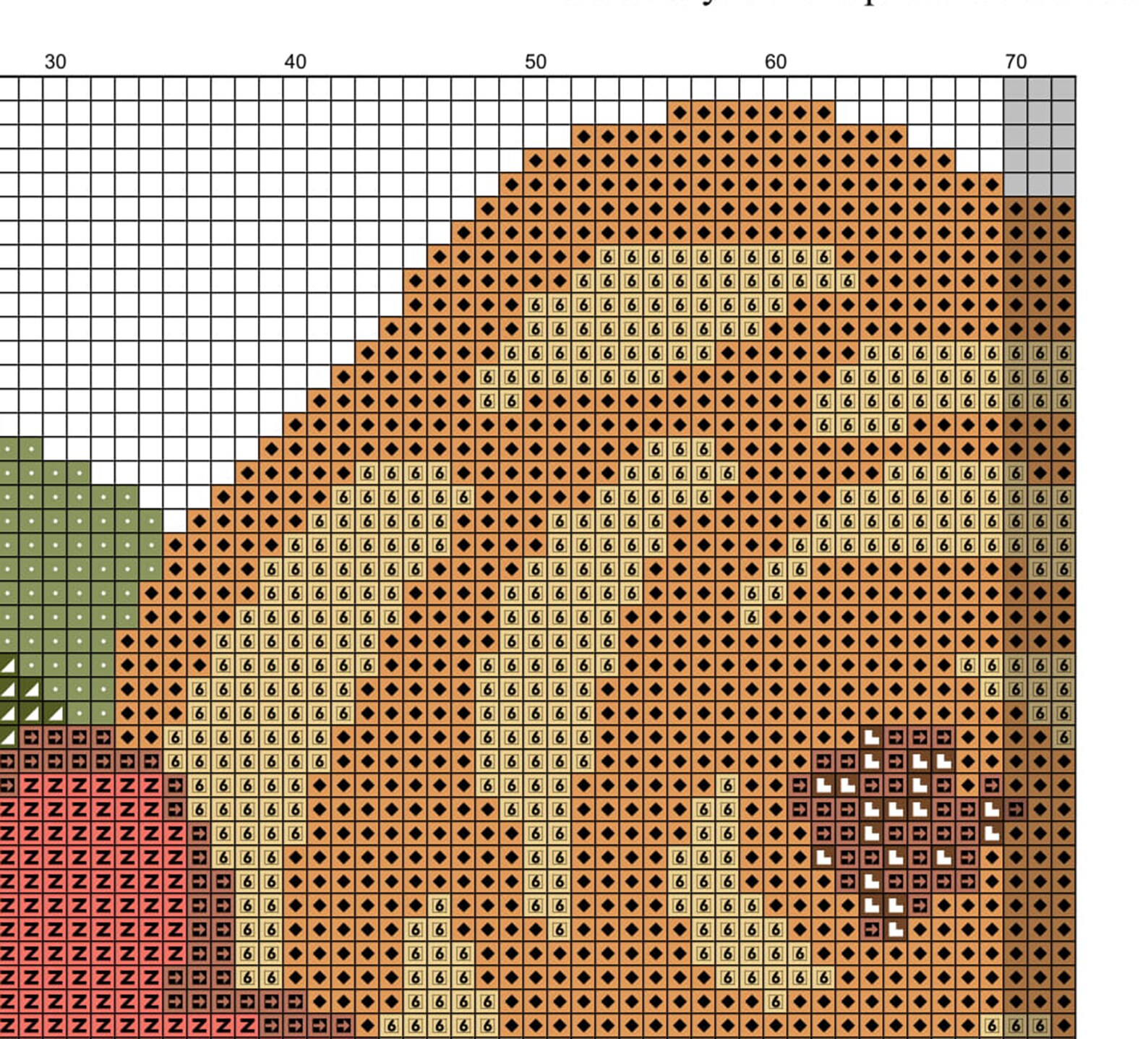 Small flower cross stitch pattern modern Tropical flower cross | Etsy