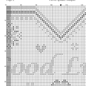 Irish Clover Samrock Quaker Sampler Cross Stitch Pattern Celtic St ...