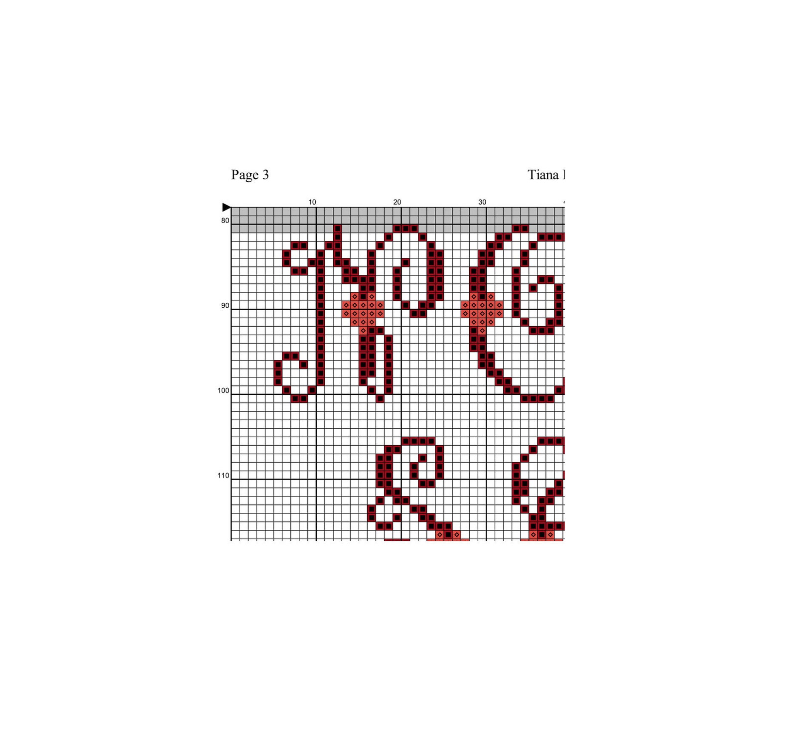 Calligraphy Font Cross Stitch Pattern Heart Alphabet Cross | Etsy