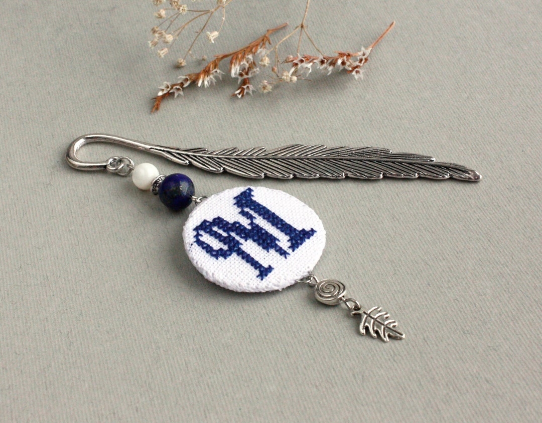 Personalized Bookmark for Men With Gemstones Custom Male Teacher Gift ...