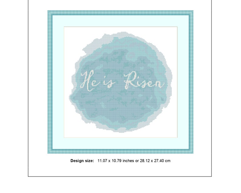 Easter cross stitch pattern modern Religious cross stitch | Etsy
