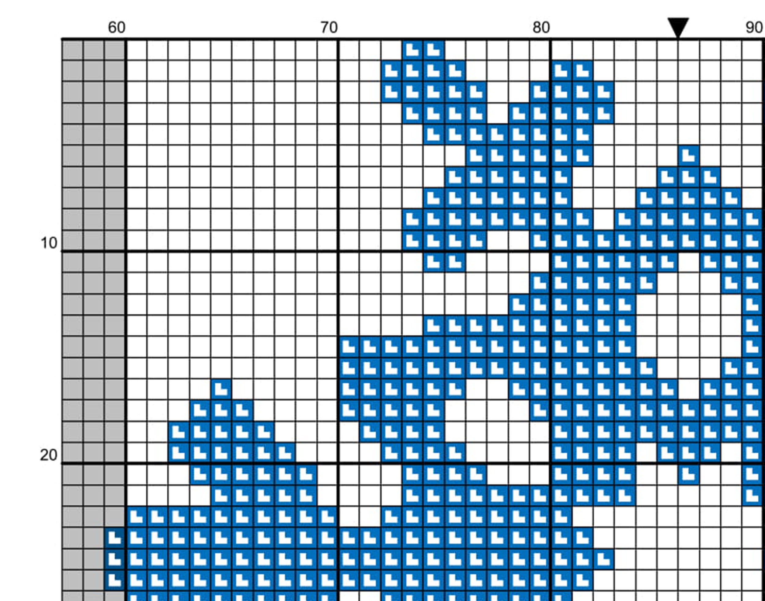Christmas snowflakes cross stitch pattern Simple Christmas | Etsy