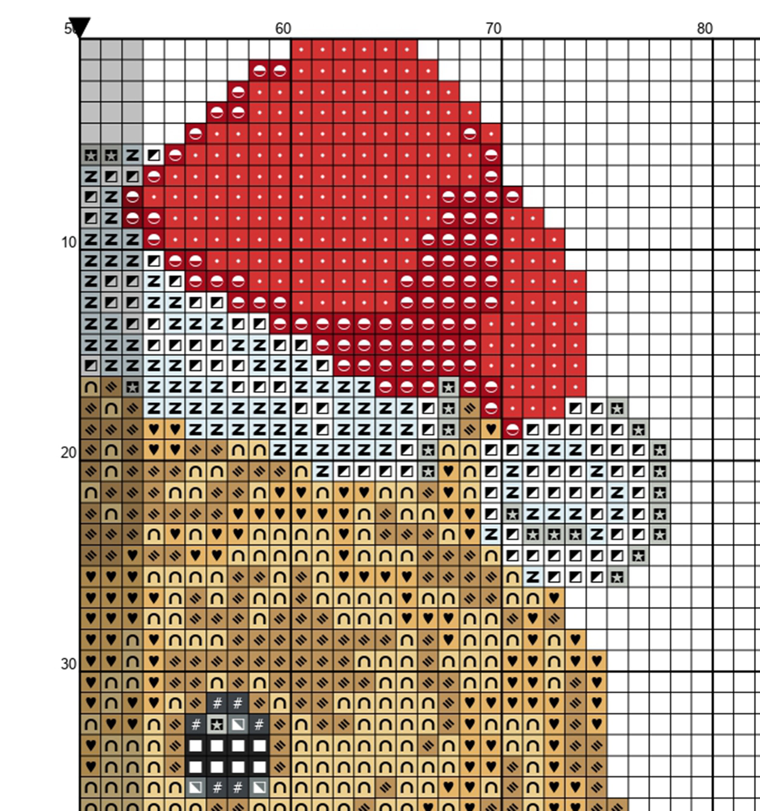 Goldendoodle Cross Stitch Pattern Christmas Cross Stitch - Etsy