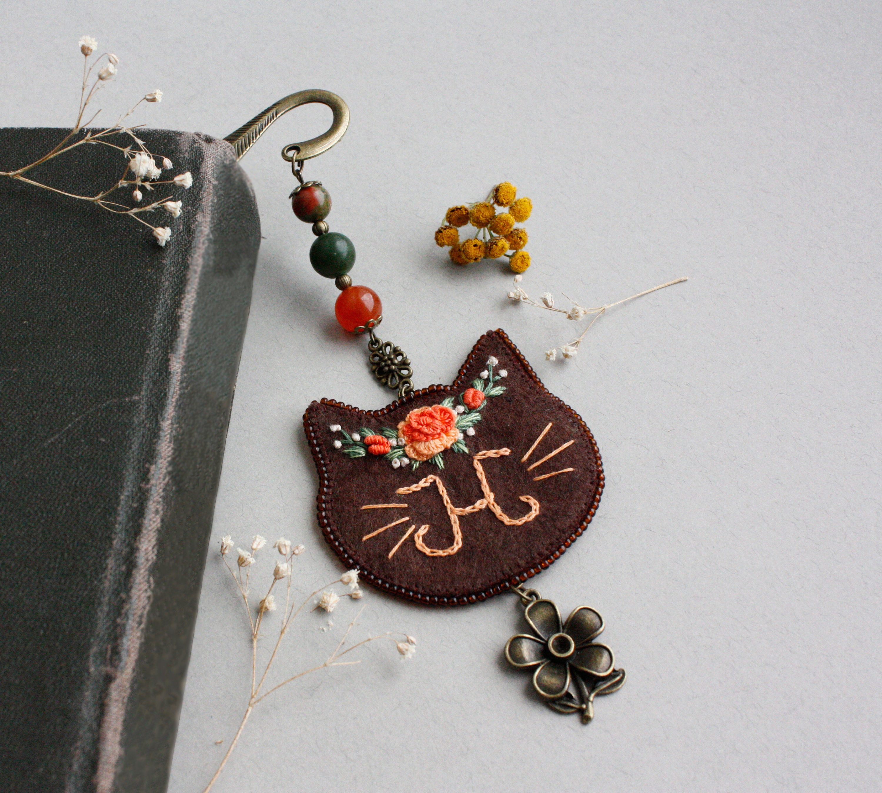 Cat Bookmark Personalized Cat Lady Gifts Monogrammed Bookmark - Etsy UK