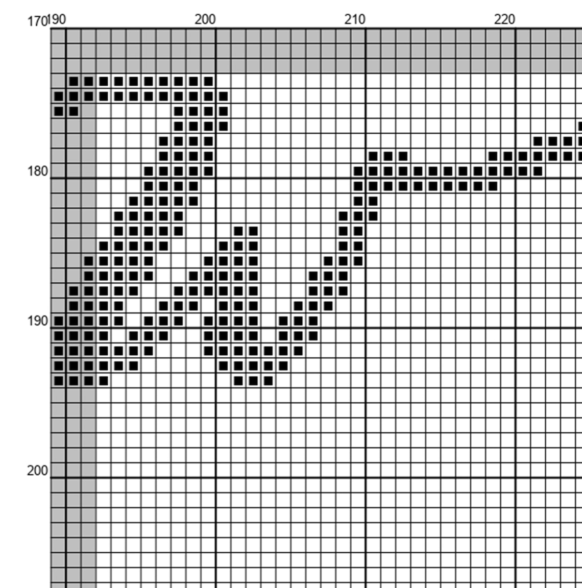 Handwriting Alphabet Cross Stitch Pattern Modern Calligraphy - Etsy