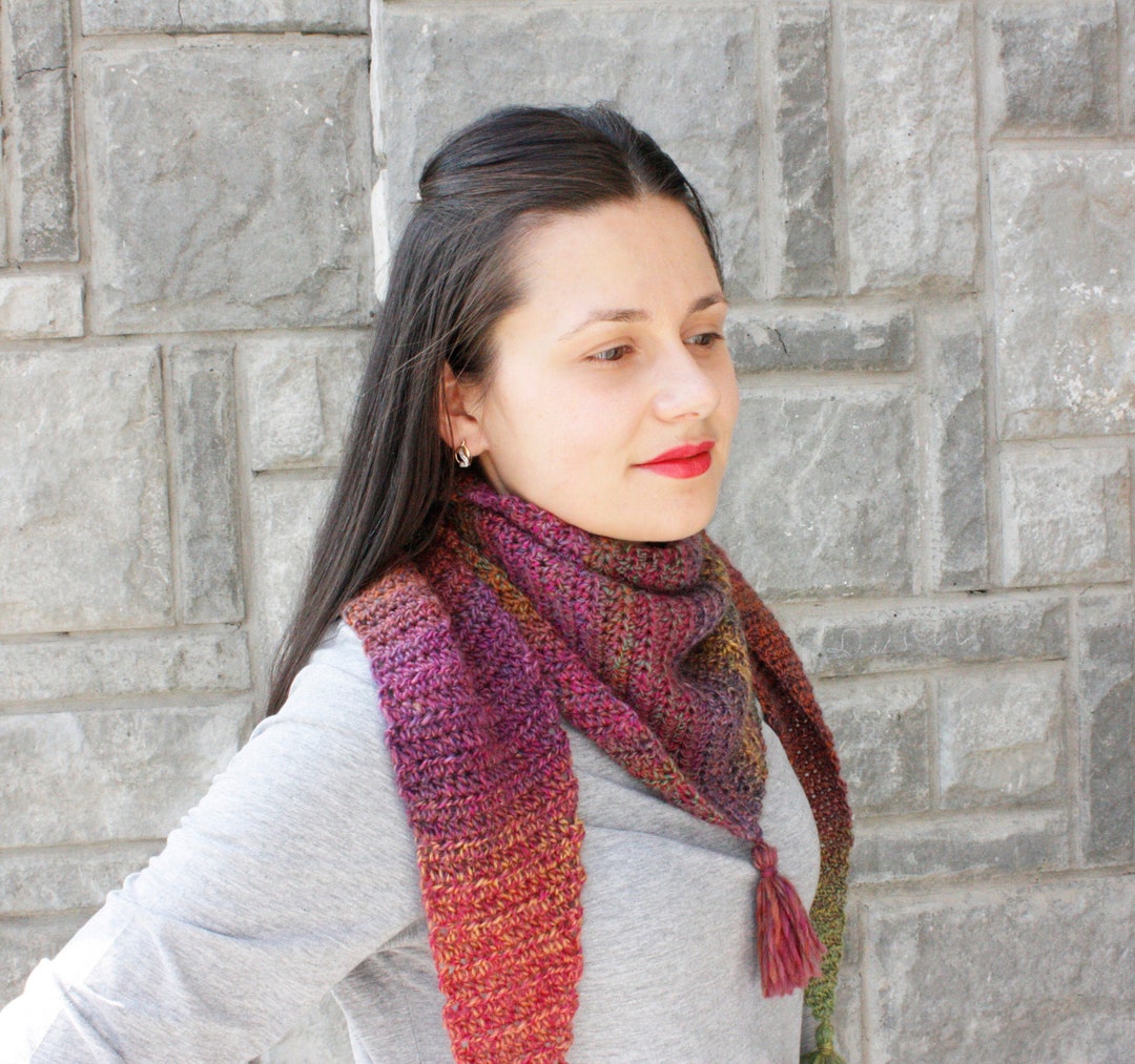 Small Neck Scarf for Women Multicolor Winter Scarf Women - Etsy