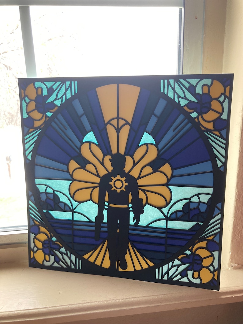 Fallout Stained Glass SVG Cutting File Old School Gaming Cricut Video ...