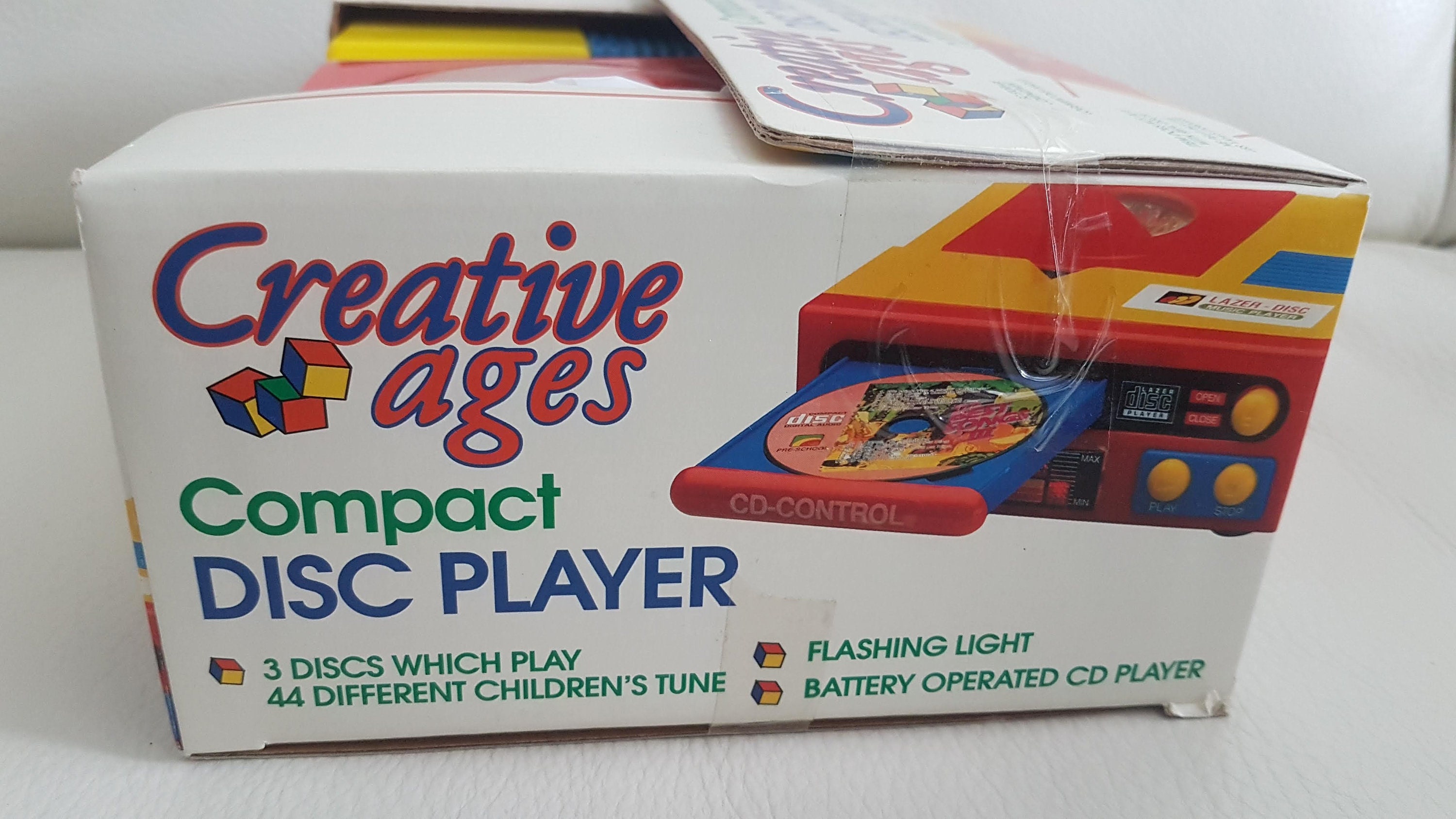 NEW Vintage Kids CD Player & 3 Music Discs Christmas Songs Lullabies ...