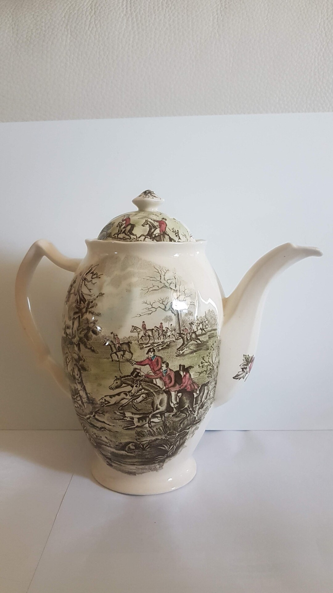 RARE View Halloo Tally Ho by Johnson Bros Brothers Hunt Scene Coffee ...