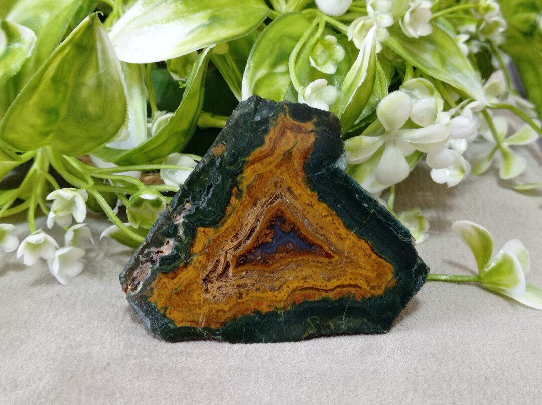 Amazing Orpheus Agate Display Specimen Polished Agate Green - Etsy UK