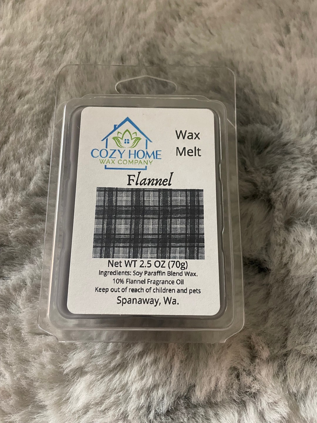 Flannel 2.5oz Wax Melt Strong Scent Gift Idea Wax Tart Candle Wax ...