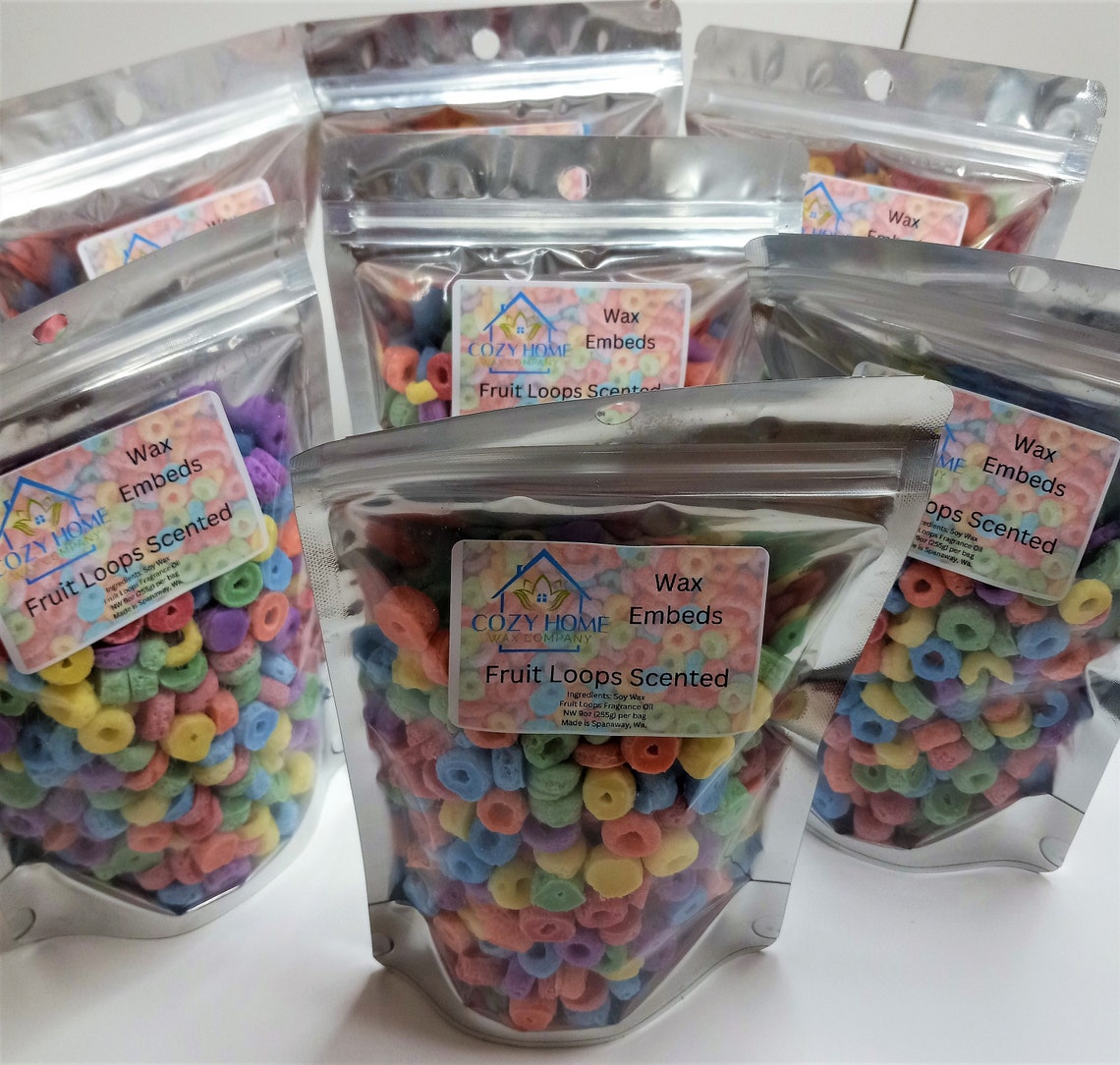 Fruit Loops Shaped and Scented Wax Embeds Pack of Wax Embeds - Etsy
