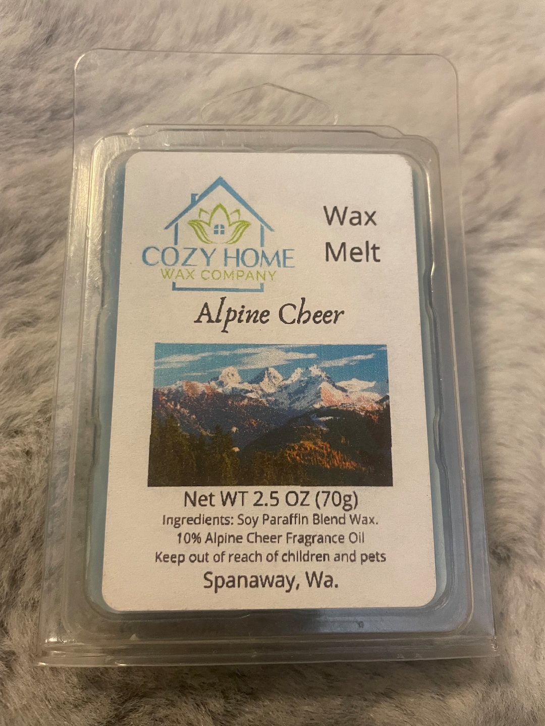 Alpine Cheer 2.5oz Wax Melt Mountain Pine Strong Scent Gift Idea Wax ...