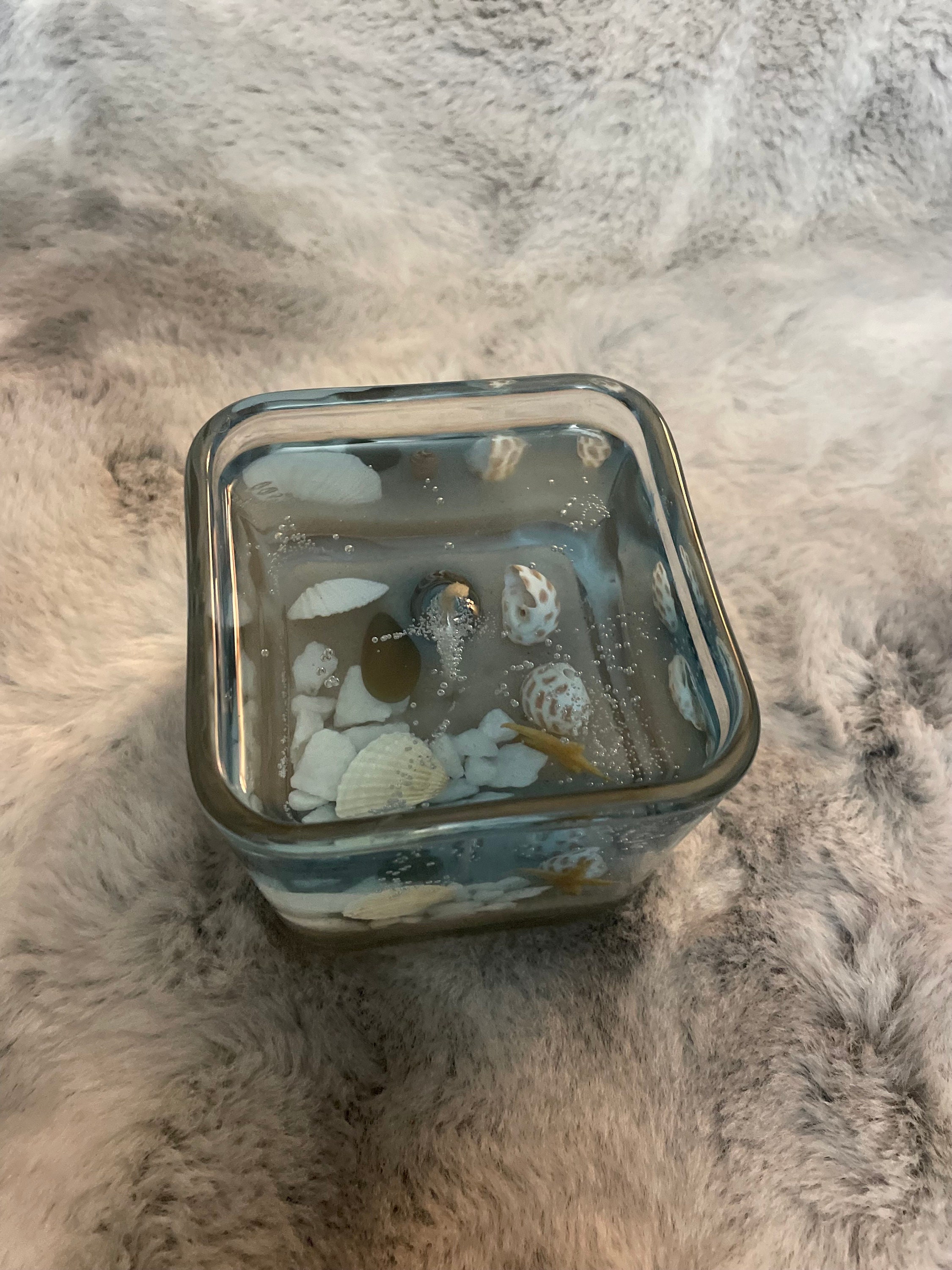 Bergamot Waters Ocean Scene 8 Oz Gel Candle Beach House Fun Unique Gel ...