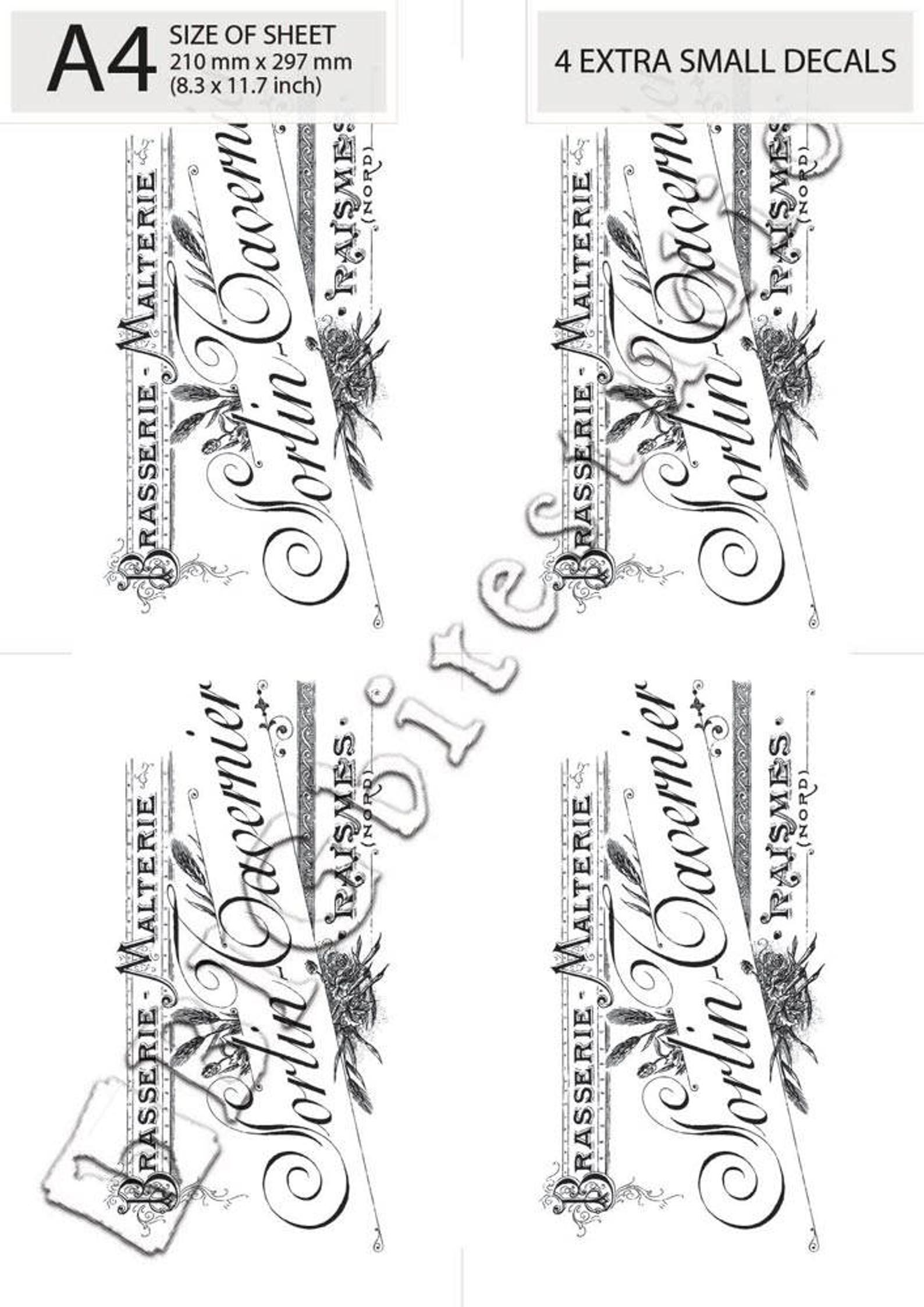 Water Decal Print Transfer to Furniture Wood or Paper Water - Etsy