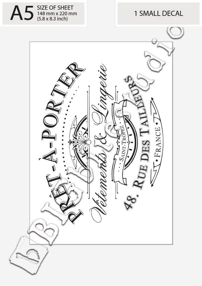 Water Decal Print Transfer to Furniture Wood or Paper - Etsy