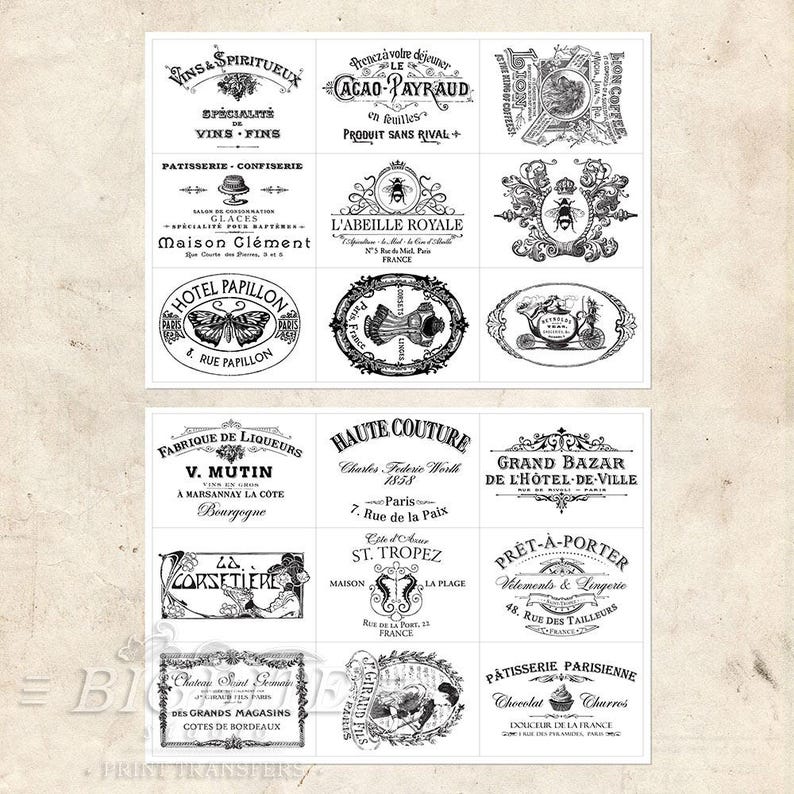 Transfert d’impression décalcomanie pour meubles - Ensemble testeur de ...