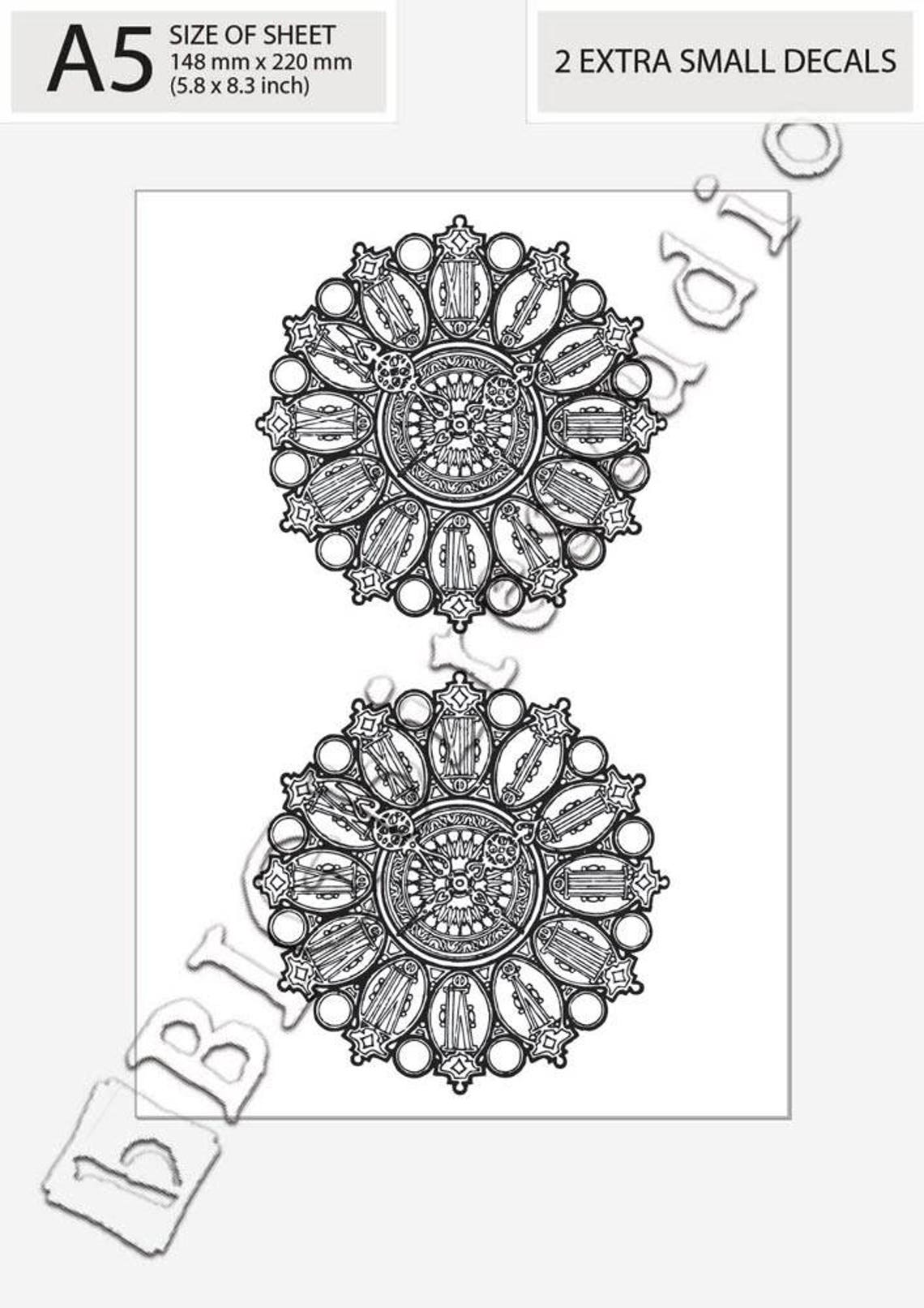 Water Decal Print Transfer to Furniture Wood or Paper | Etsy