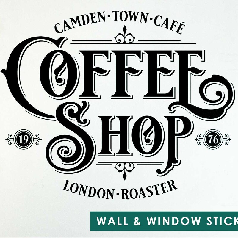 Vintage Window Decal - Etsy