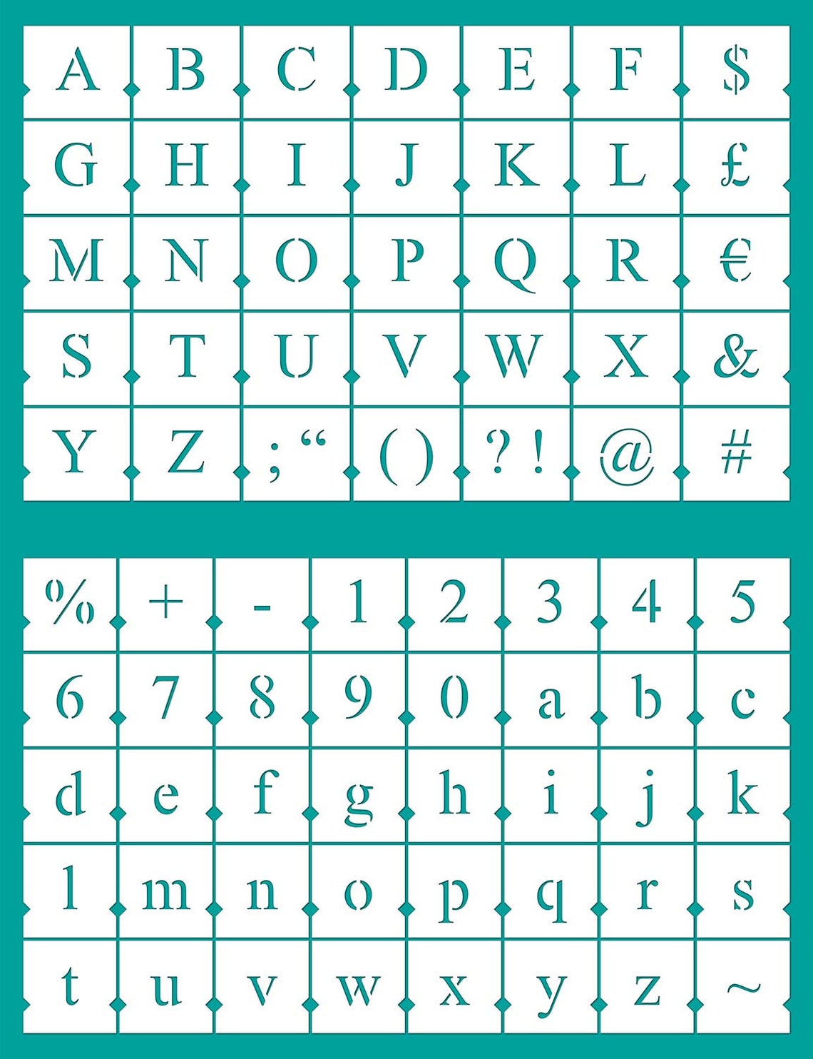 Times New Roman Stenciled Letters: Lowercase and UPPERCASE | Etsy