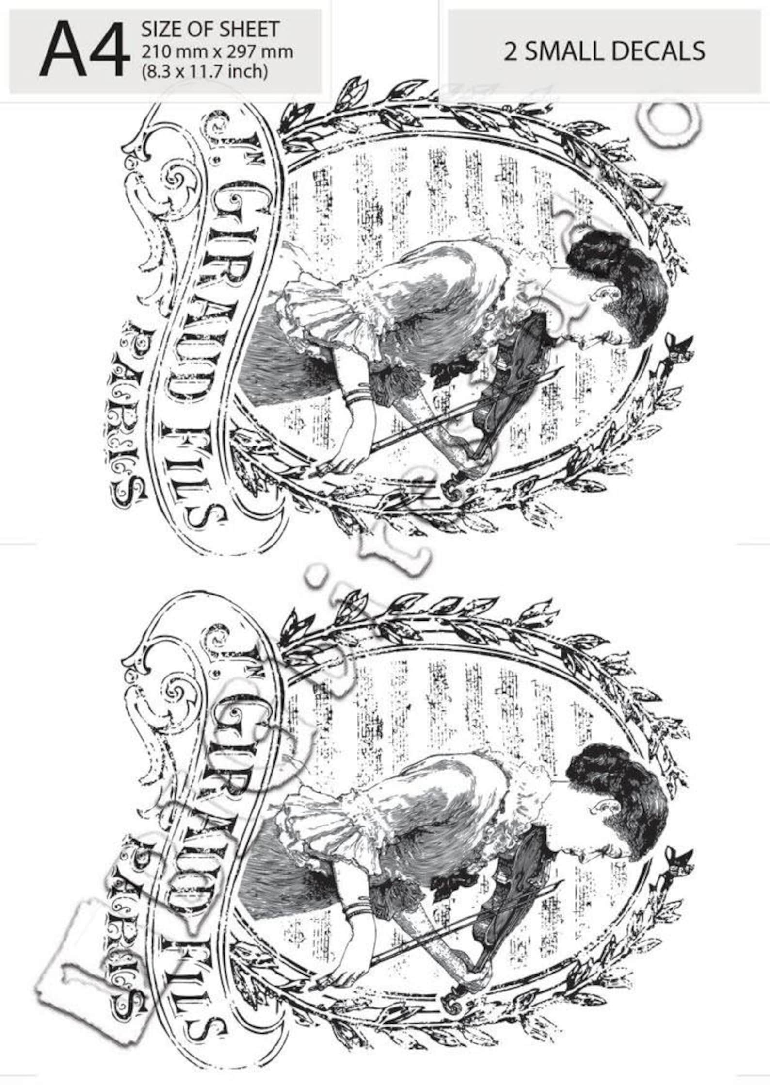 Water Decal Print Transfer to Furniture Wood or Paper Water - Etsy