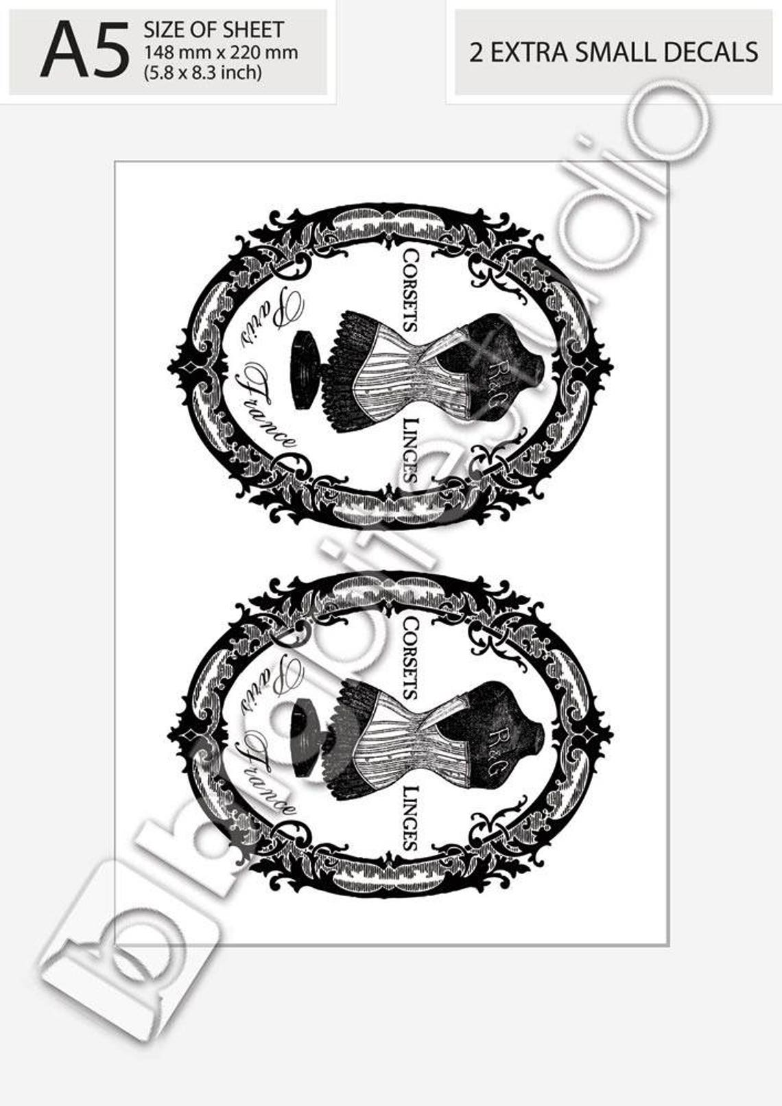 Water Decal Print Transfer to Furniture Wood or Paper | Etsy