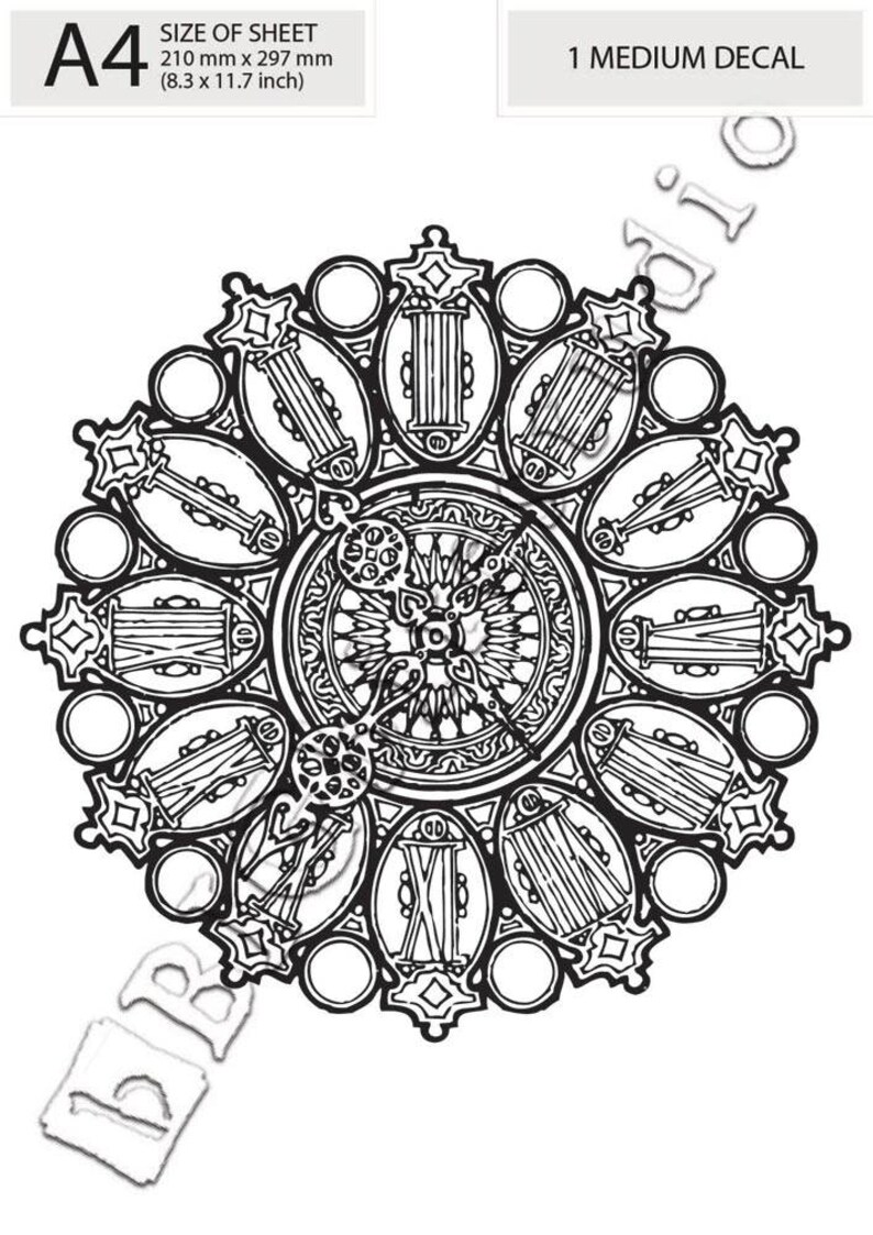 Water Decal Print Transfer to Furniture Wood or Paper - Etsy