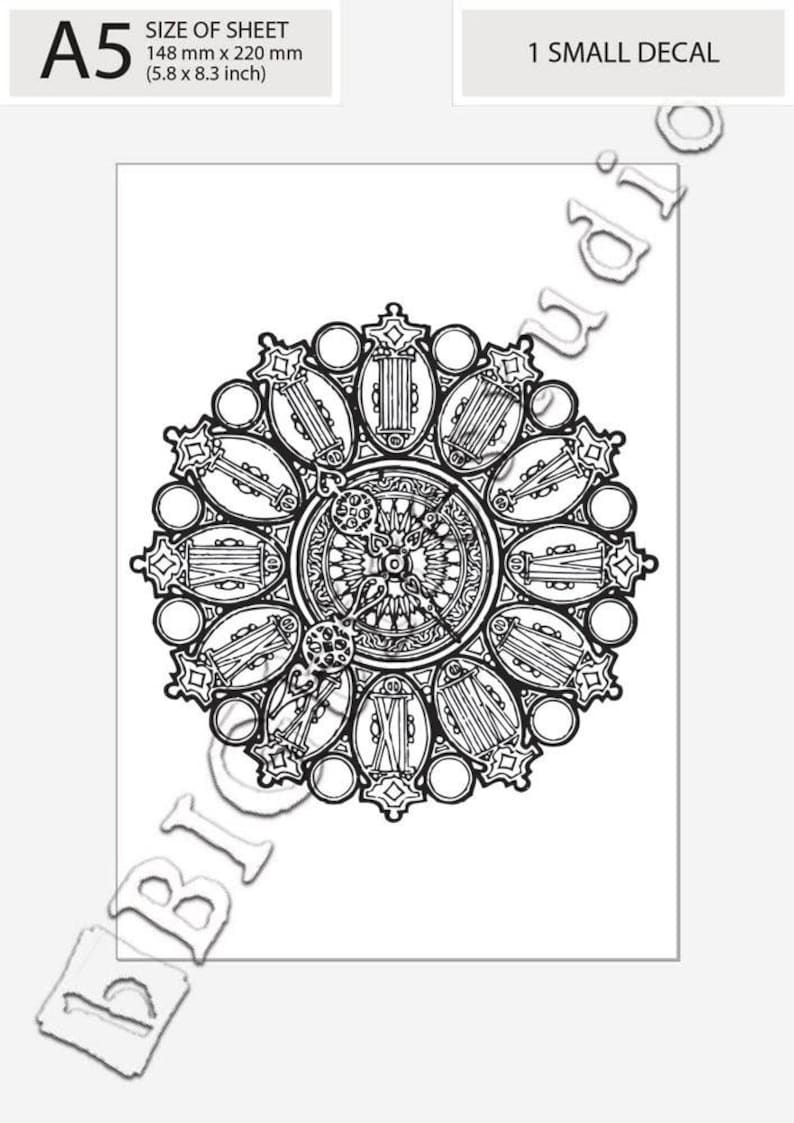 Water Decal Print Transfer to Furniture Wood or Paper - Etsy