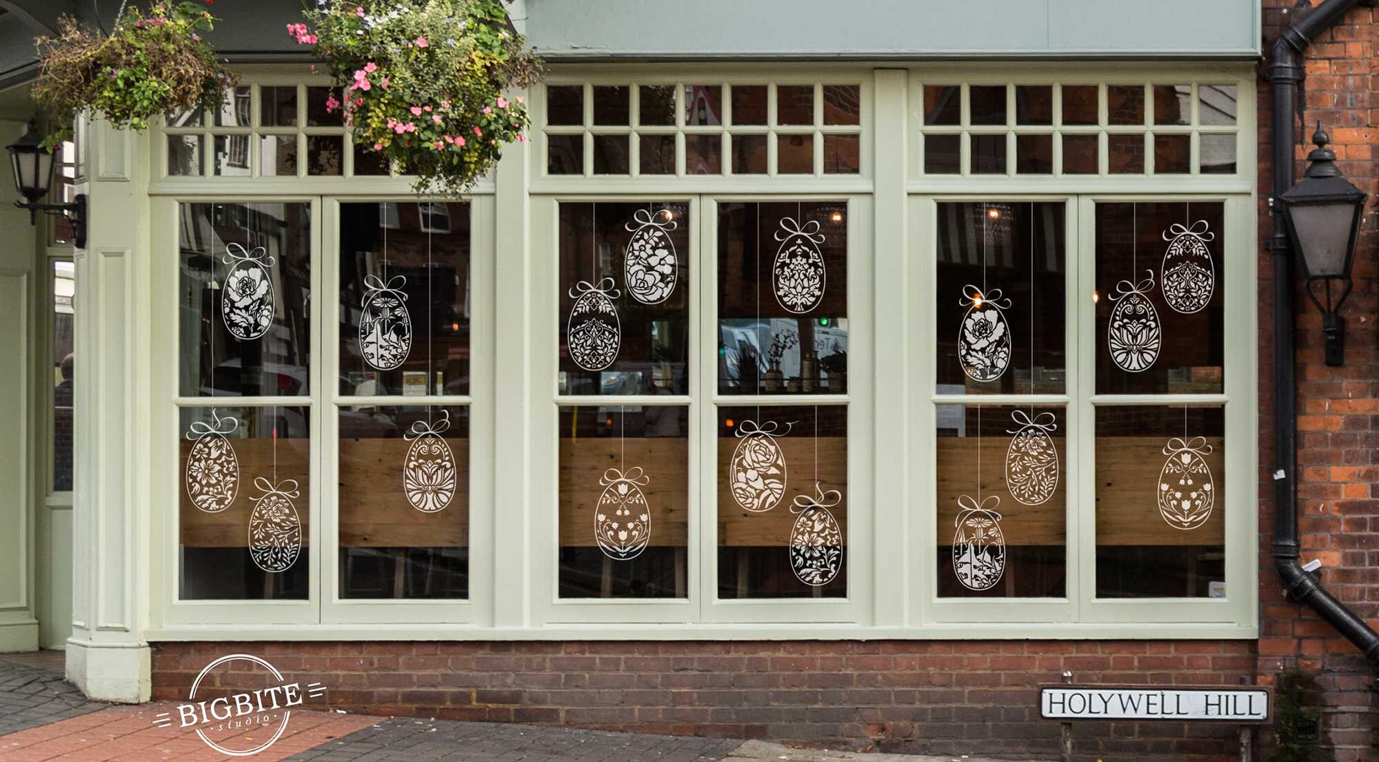 Easter Eggs Window Sticker Etch Effect Adhesive Film for - Etsy UK