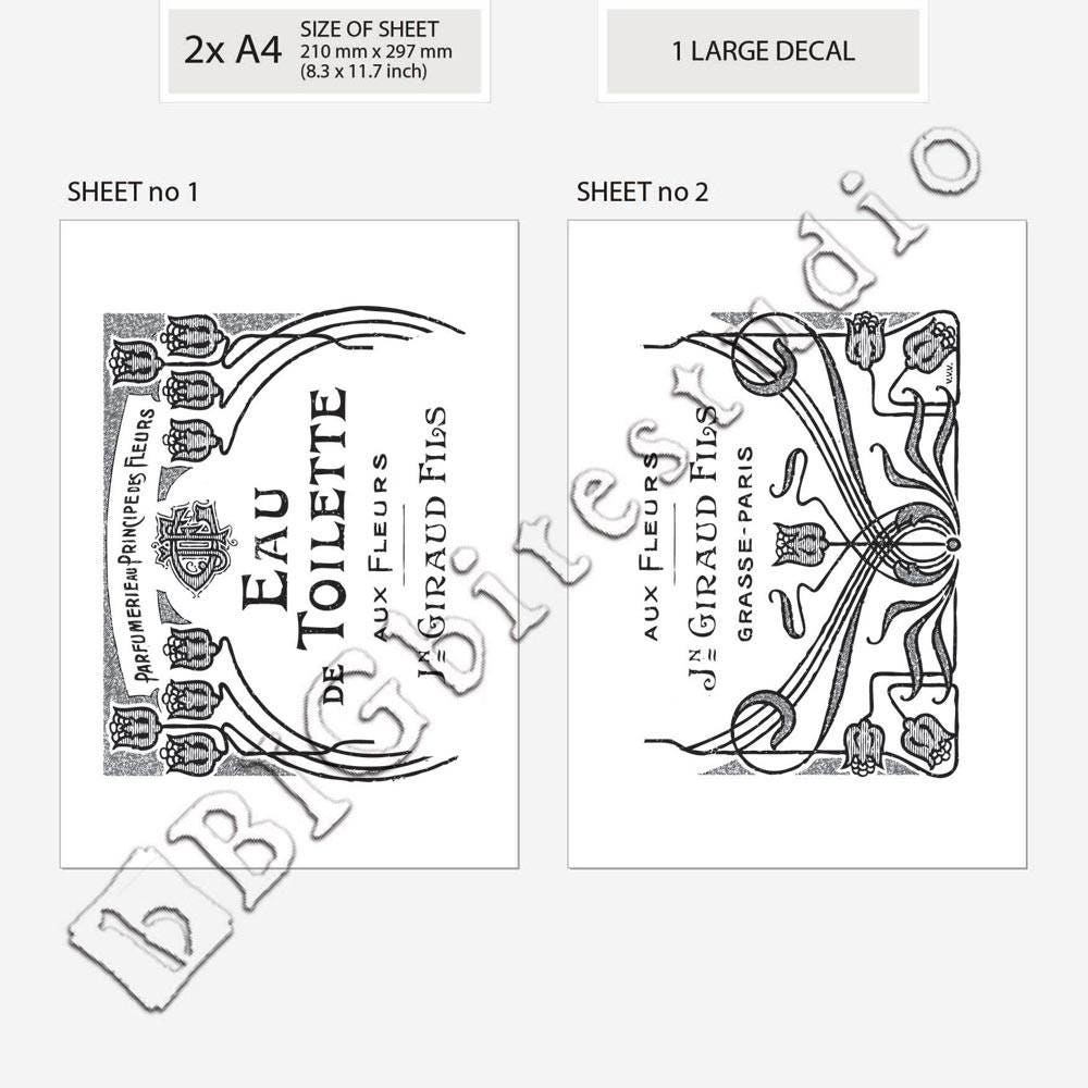 Water Decal Print Transfer to Furniture Wood or Paper Water - Etsy