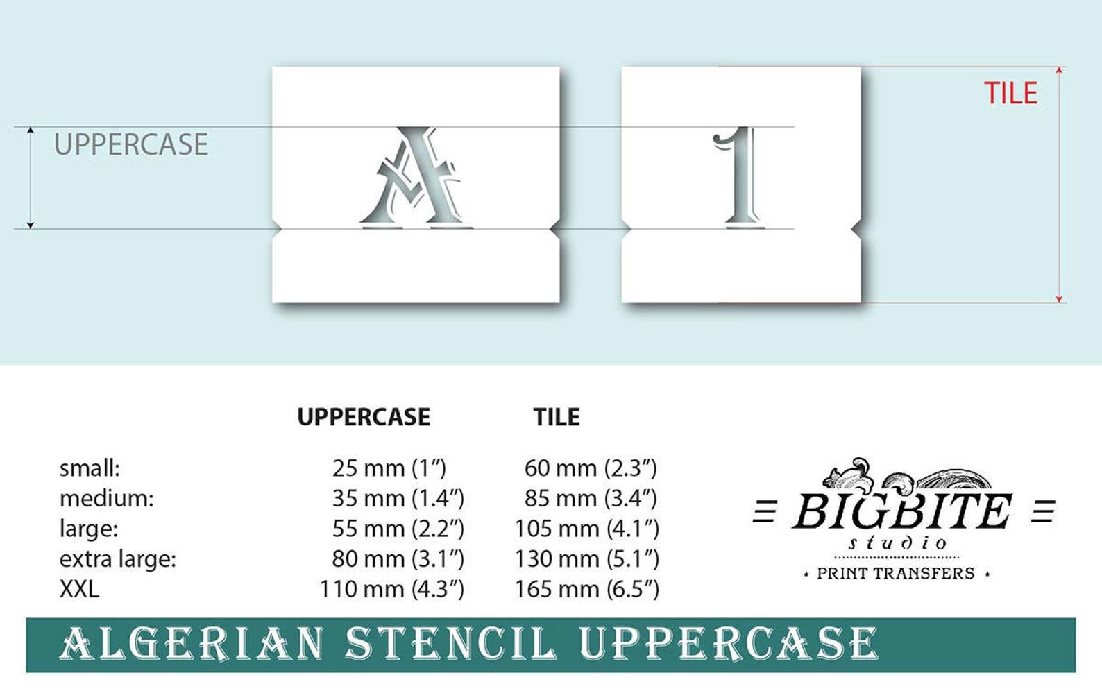 Reusable Letters Alphabet Stencil Template Algerian Font - Etsy UK