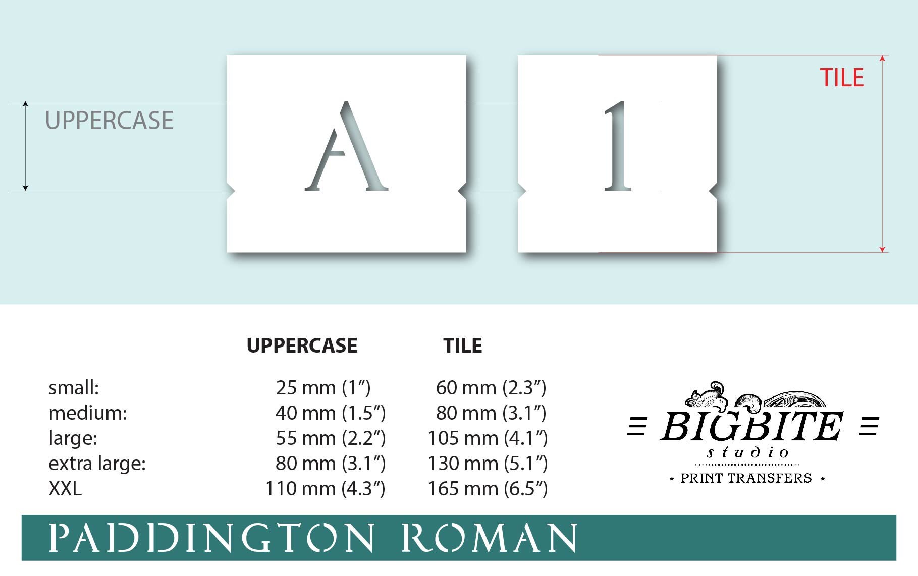 Letter STENCILS: Font Paddington Roman Uppercase Letters - Etsy UK