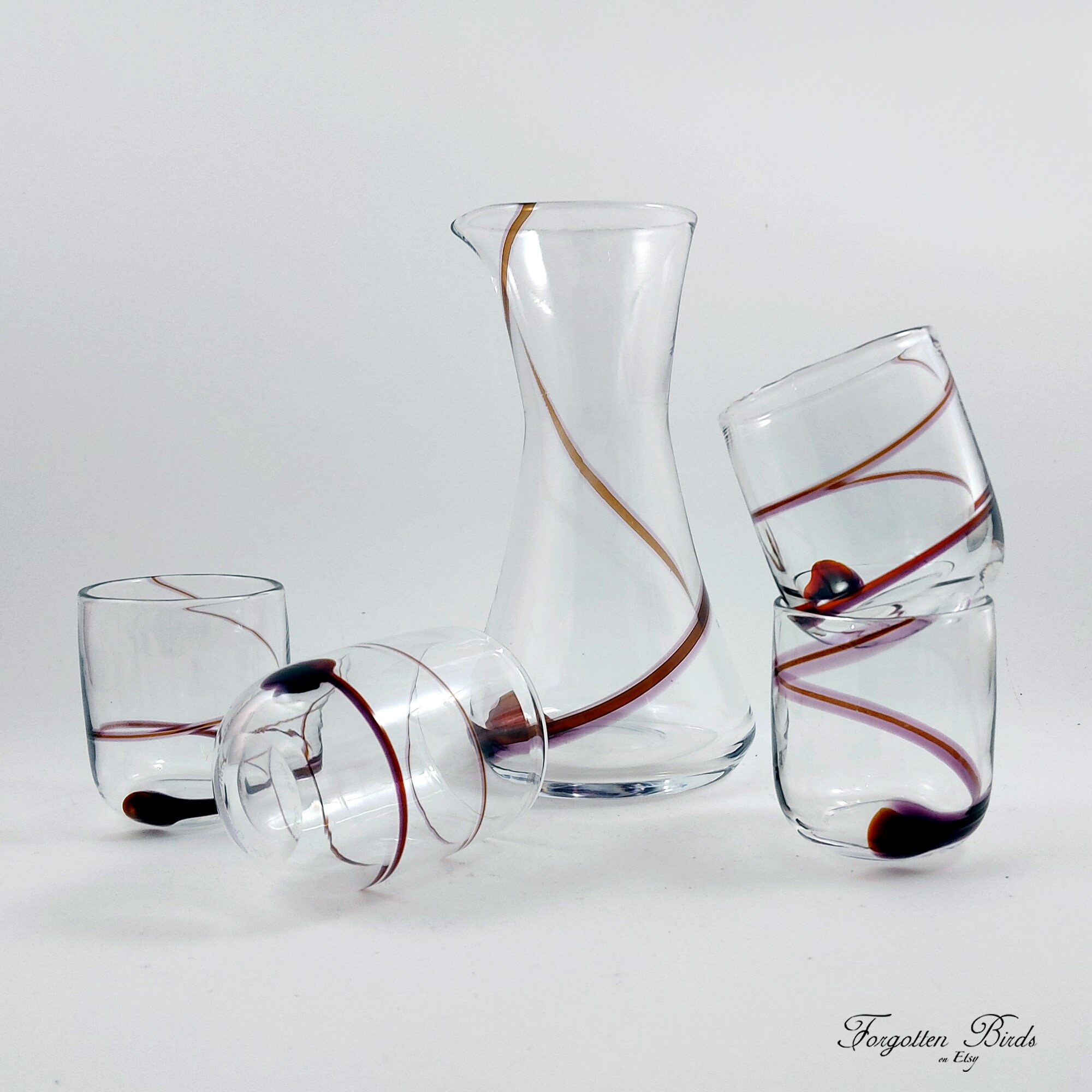 Swedish Modern Glass Pitcher