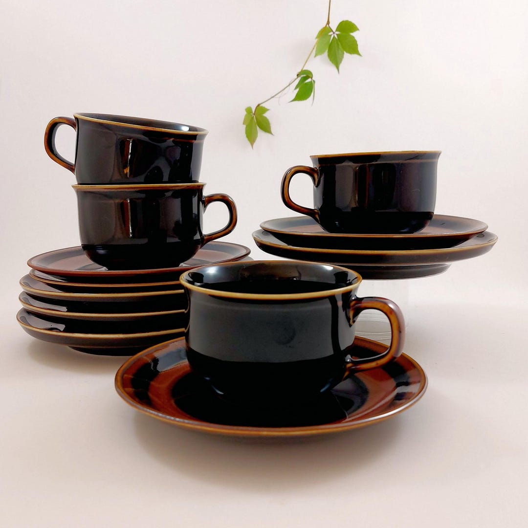 Four Rörstrand VIKING Tea Trio Sets 250 Ml by Carl Harry Stalhane ...