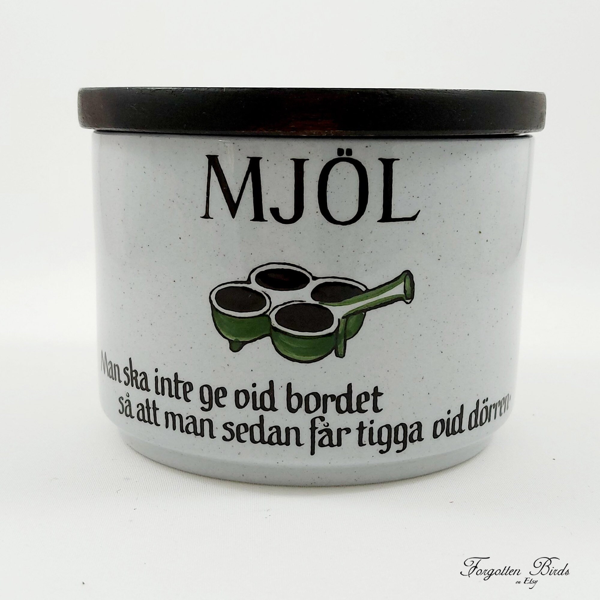 Knabstrup Denmark PROVERB Series Wall Mounted Box With Wooden - Etsy