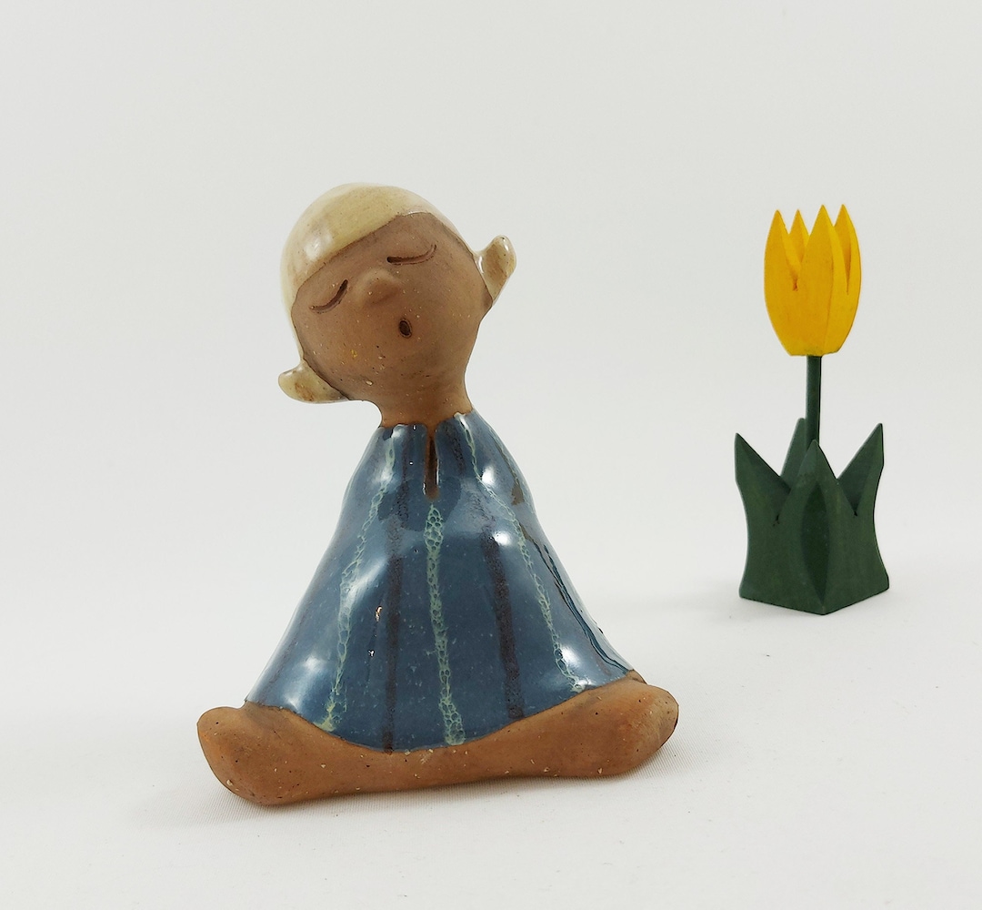 Dagny Zachrisson Figura de niña / Cerámica de estudio firmada moderna ...