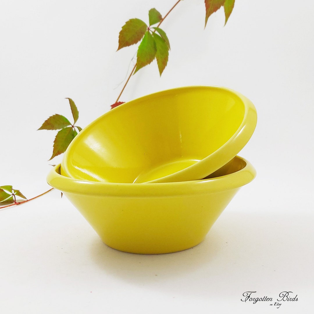 Set of 2 Höganäs Keramik Yellow Cereal Bowls / Vintage Swedish - Etsy