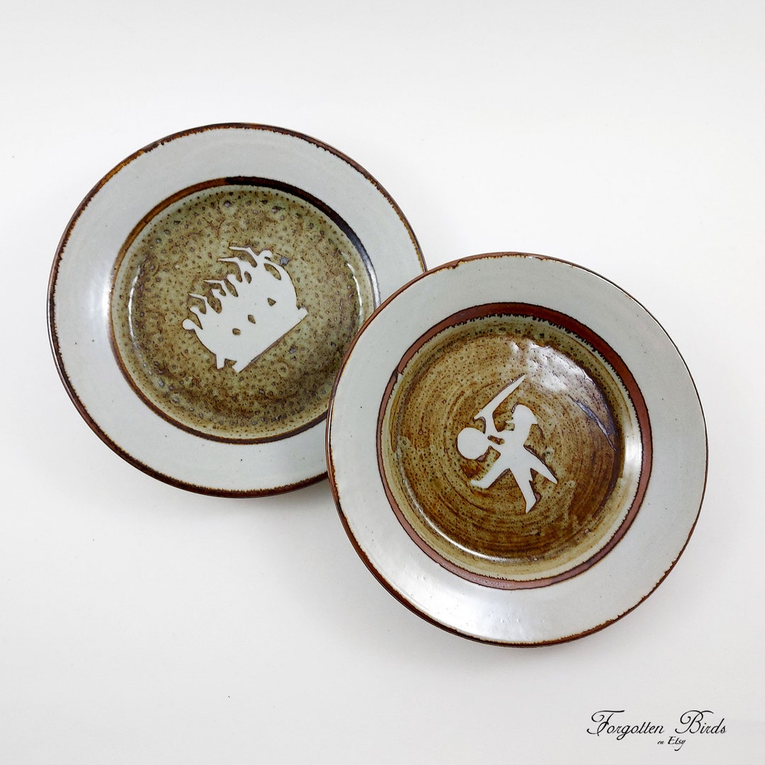 Set of 2 Tällberg Keramik Viking Plates / Swedish Vintage Mid - Etsy