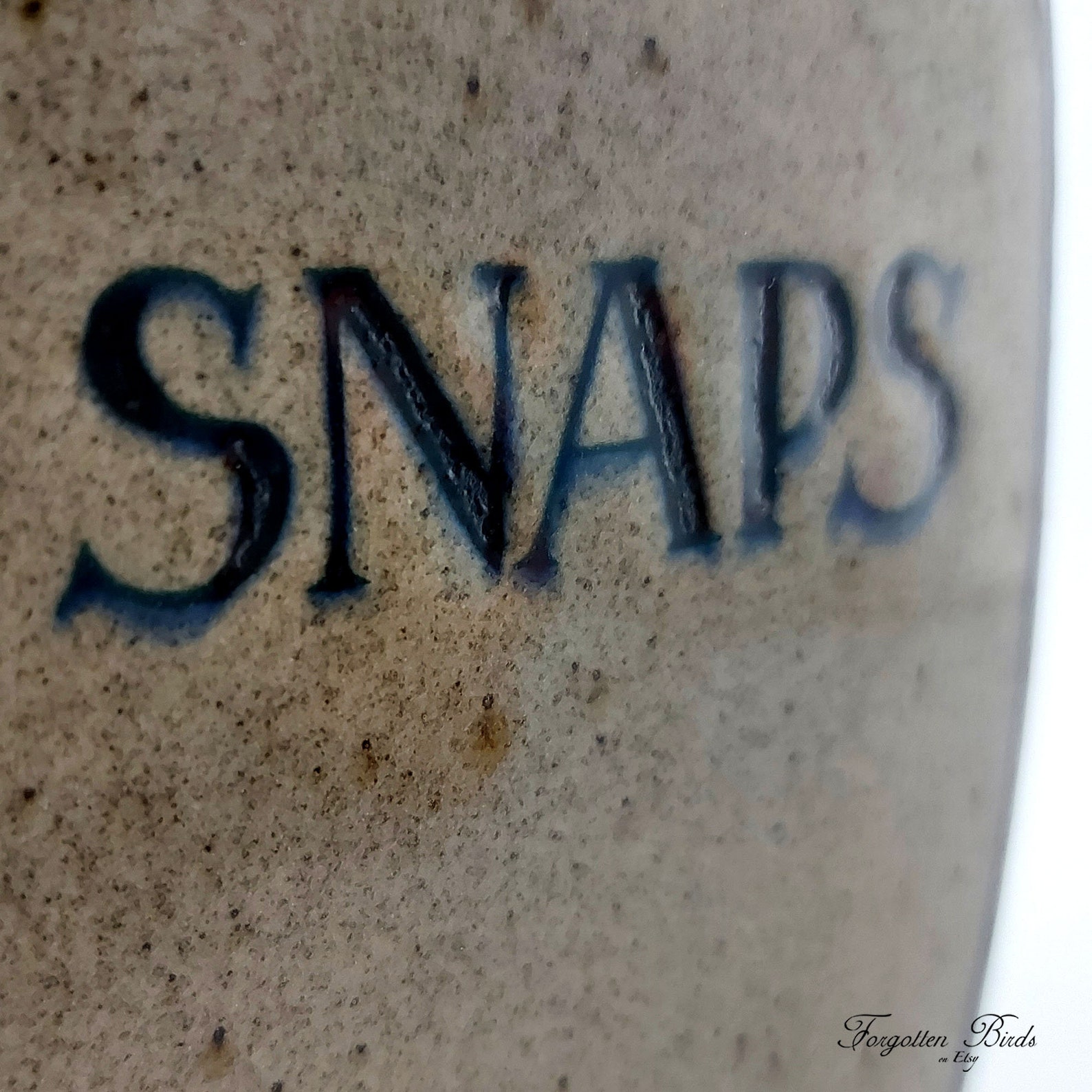 Knabstrup Square Stoneware SNAPS Bottle / Danish Vintage Mid | Etsy