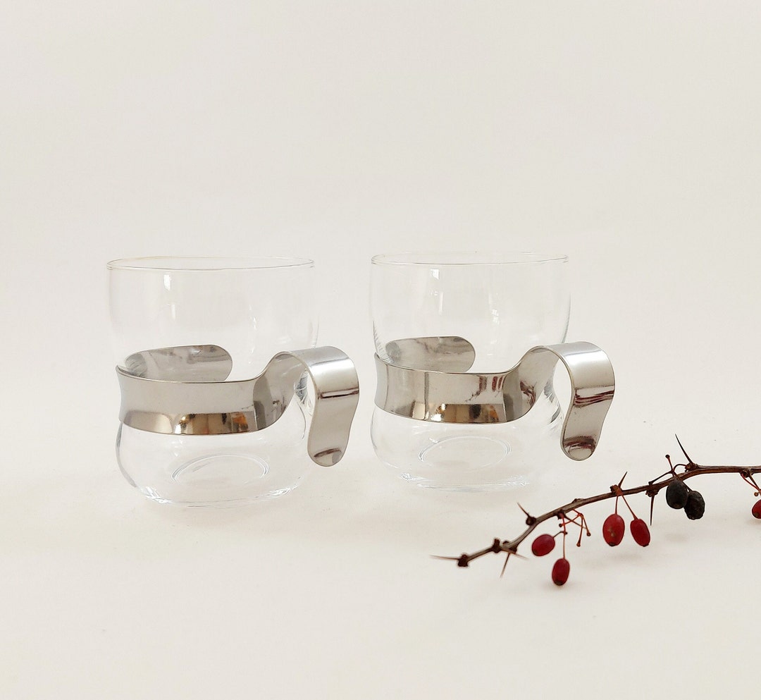 Set of 2 Iittala Finland PAULA Glass Mugs 14 Cl Designed by Jorma ...