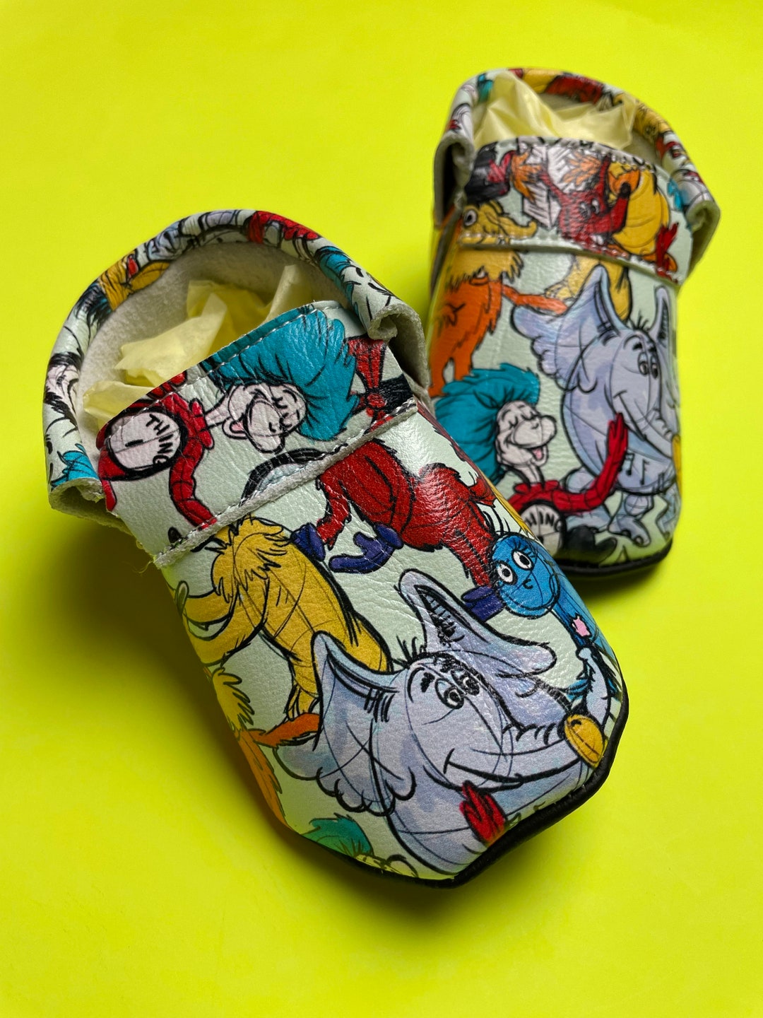 Sketchy Educational Rhyming Cat Fringeless Leather Moccasins - Etsy