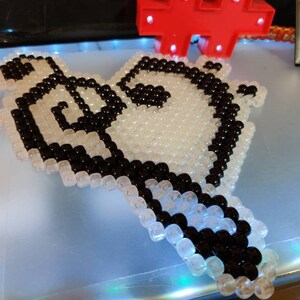 Treble Bass Clef Heart (peyote Stitch) - Etsy