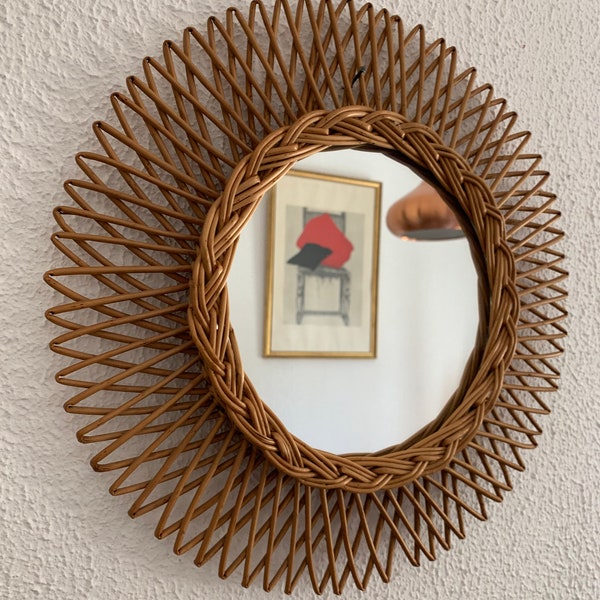 Rattan Mirrors Vintage - Etsy
