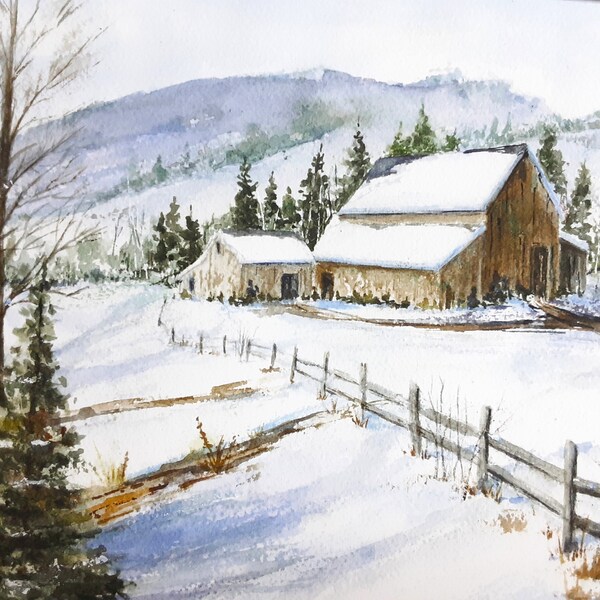 Winter Scene Photo - Etsy