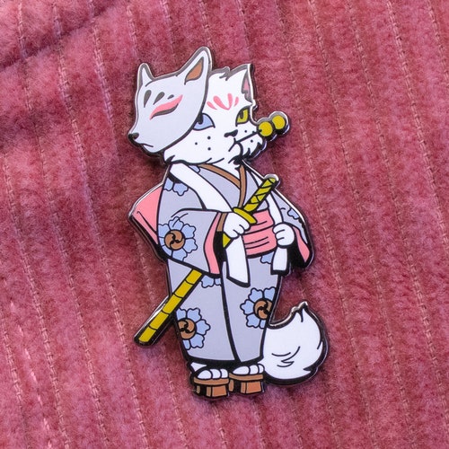 Fox Ninetails Pin. Fox Pin. Fox Brooch. Wood Brooch. Wood Pin. | Etsy ...