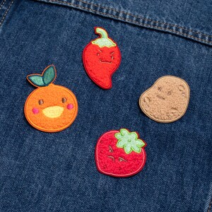 Potato Iron on Patch - Brown, Tan - DIY, Embroidered, Applique ...