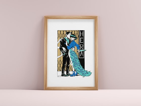 Greek Goddess Inktober 13 Hera A4 Print Comic Animation | Etsy