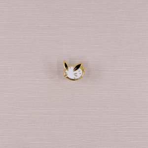 Sea Bunny Hard Enamel Mini Pin - Gold, White, Black - Bunny Rabbit ...