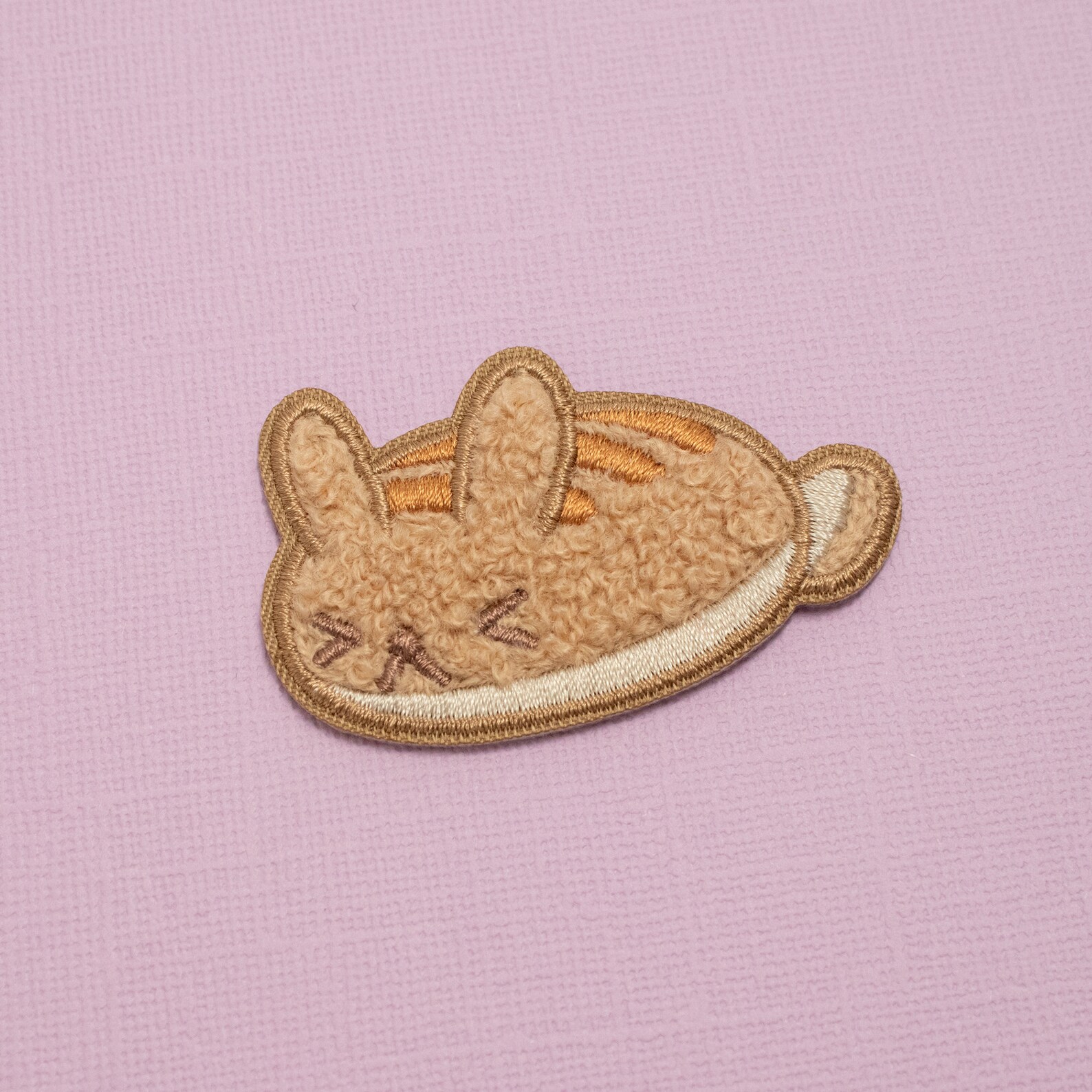 Bread Bunny Iron on Patch - Brown, Beige, Tan - DIY, Embroidered ...